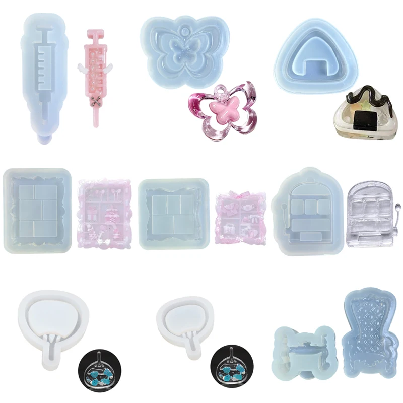 Resin-Shaker-Mold-Butterfly-Throne-Fan-Pill-Bottle-Epoxy-Casting-Molds ...