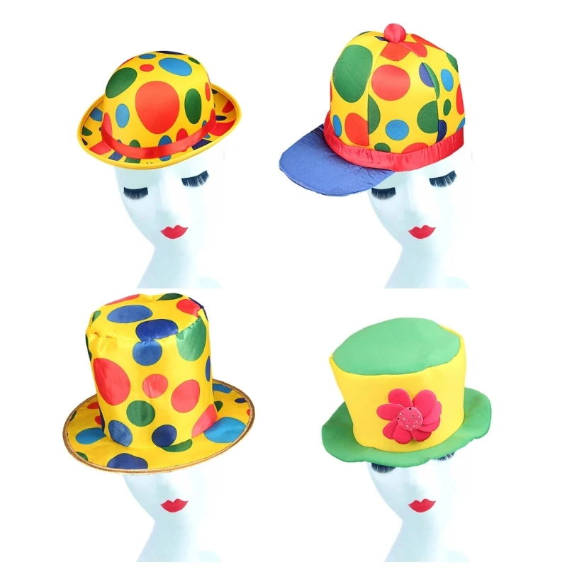 Clown-Top-Hat-Party-Clown-Hat-Magician-Hat-Halloween-Fancy-Dress ...