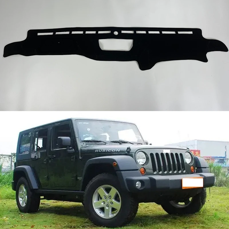 For Jeep Wrangler JK 2011-2015 Anti-slip Car Dashboard Cover Mat Sun ...