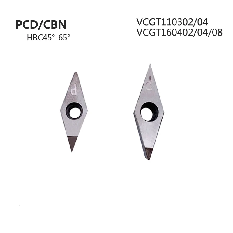 10PCS Diamond PCD CBN VCGT110302 VCGT110304 VCGT160402 VCGT160404 CNC ...