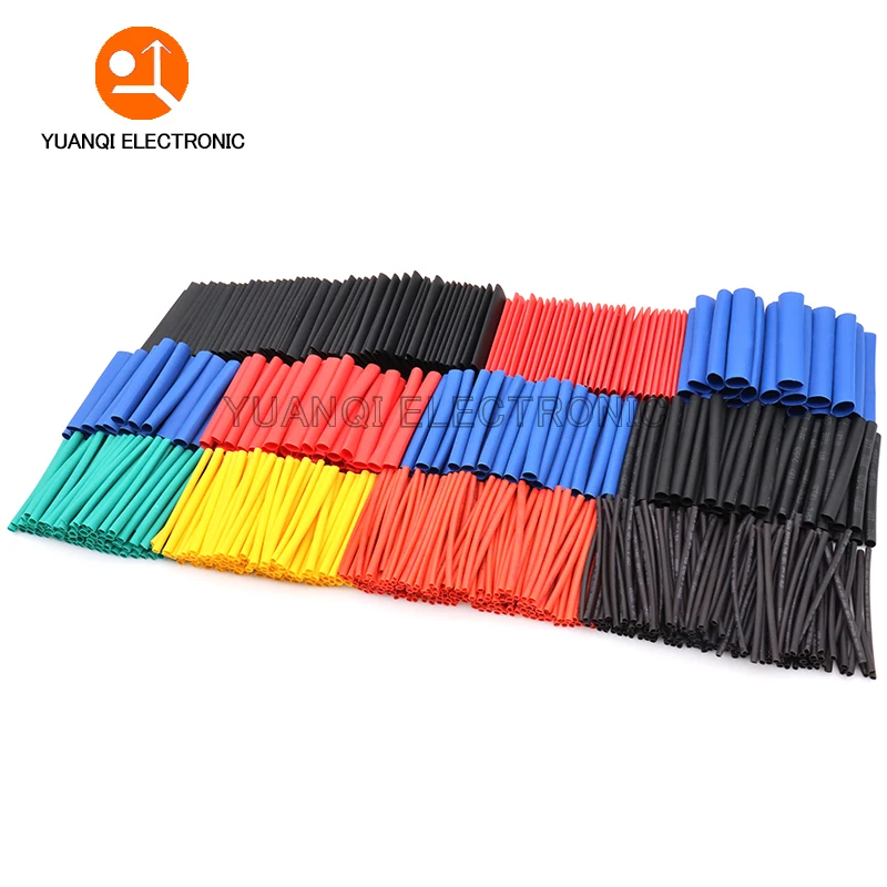 164pcs Heat Shrink Tube Kit Shrinking Wrap Tubing Wire Protection Cable ...