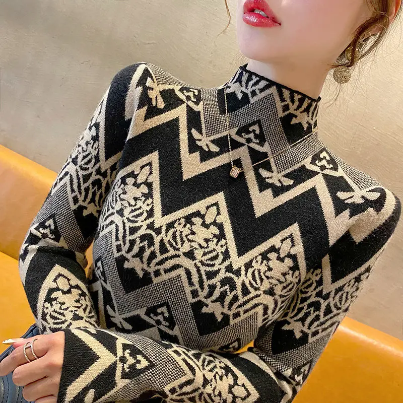 Women-s-Half-High-Neck-Sweater-Fashion-Underlay-New-Autumn-and-Winter ...