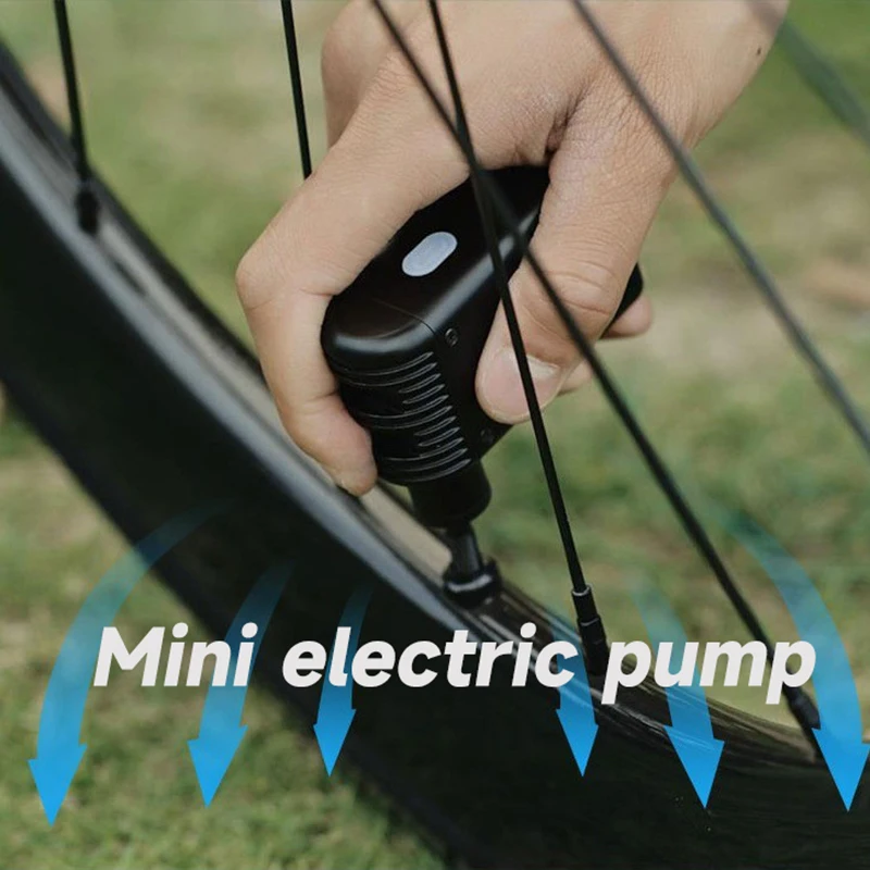 100PSI-Portable-Pocket-Mini-Bike-Pump-Electric-Air-Pump-Rechargeable ...
