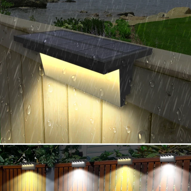 LED Solar Stair Light Path Outdoor Waterproof Wall Lamp Garden Terrace ...
