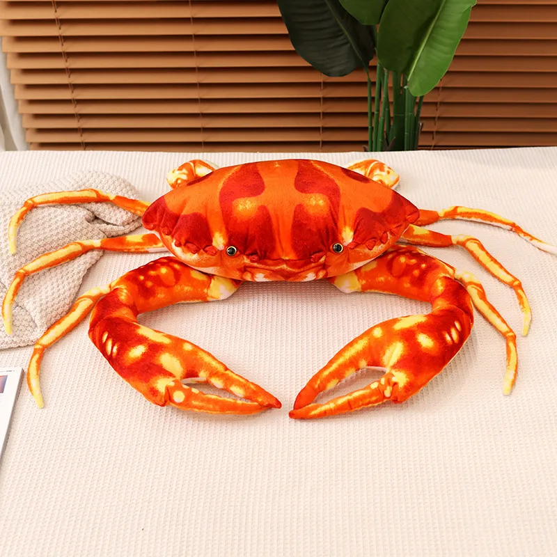 27/38/60/80CM Simulated Crab Plush Toys Soft Cartoon Creative Crab ...