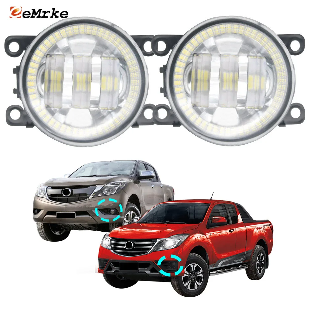 LED-Car-Fog-Lights-Assembly-for-Mazda-BT50-BT-50-UP-UR-2011-2019-Angel ...