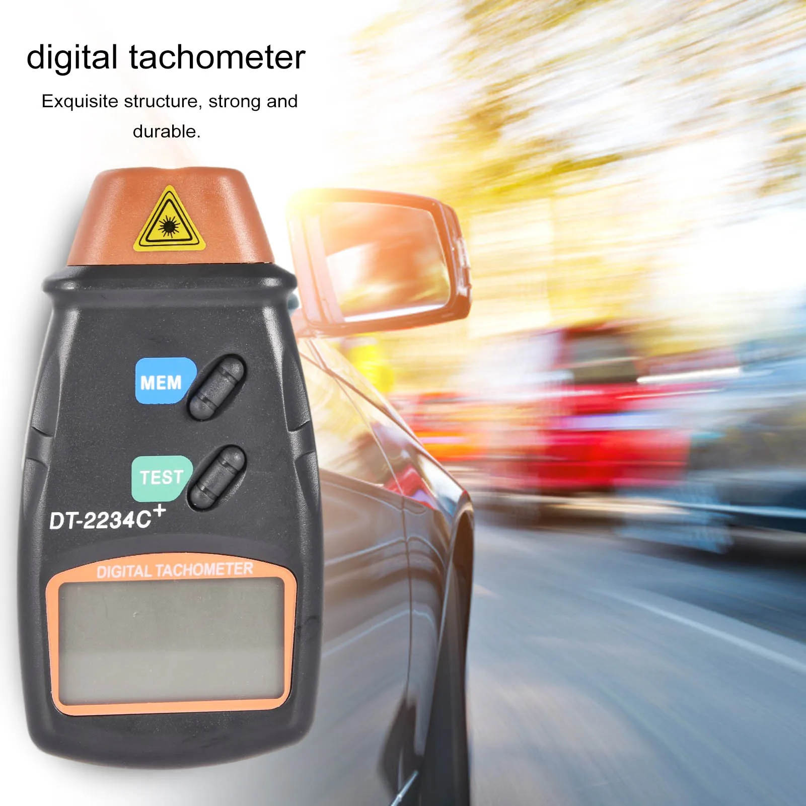 Digital Laser Photo Tachometer Non Contact RPM Tach Digital Laser ...