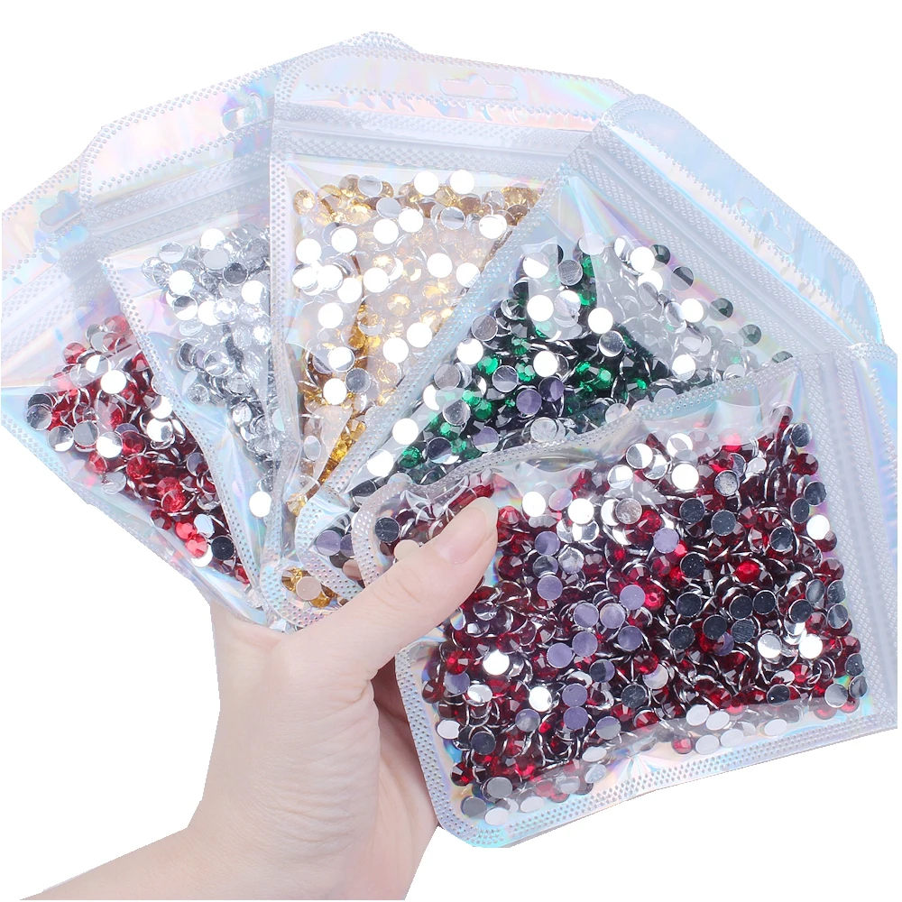 New-Shiny-Resin-Rhinestones-2-6mm-Flatback-Normal-Colors-To-Choose ...