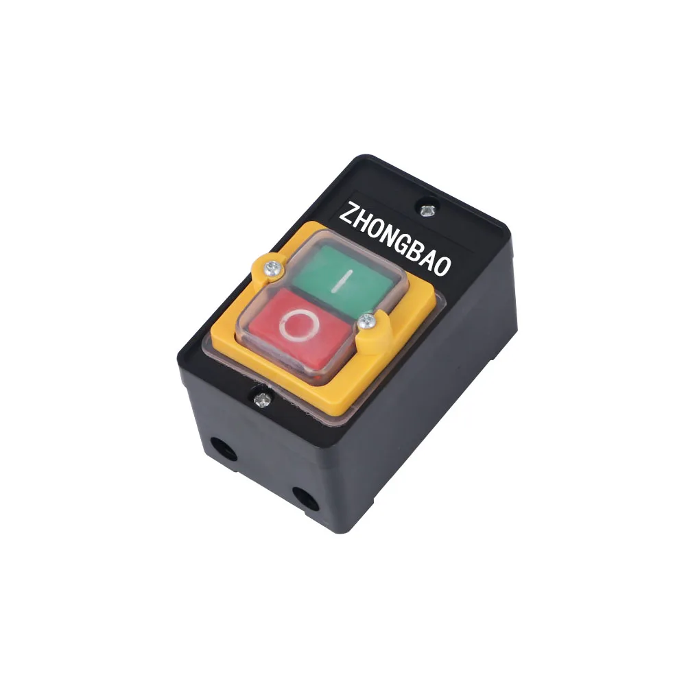 KAO-10KH Waterproof Push Button Motor On Off Start Stop Switch Self ...