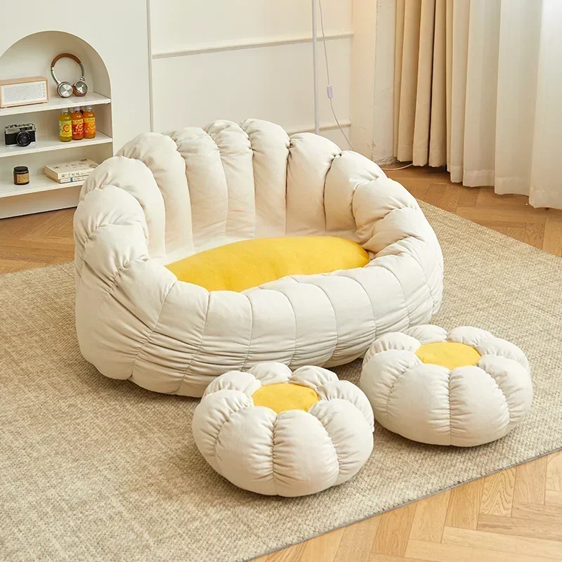 Cloud-Shaped Bean Bag Creative Lazy Sofa Single Person Lounge Chair ...