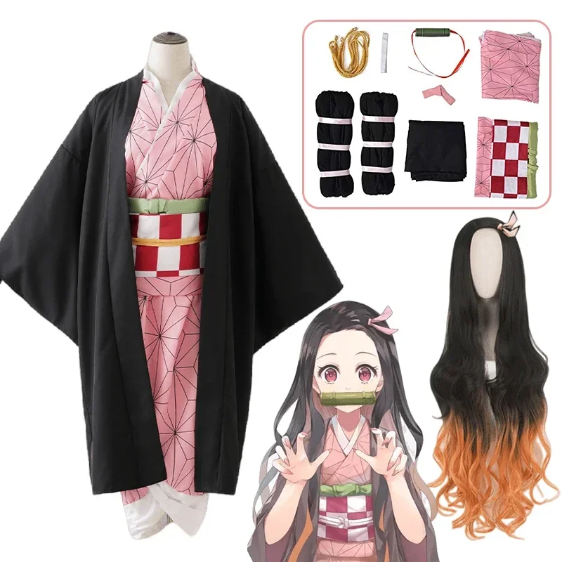 Anime-Demon-Slayer-Nezuko-Cosplay-Kimono-Kimetsu-No-Yaiba-Kamado-Nezuko ...