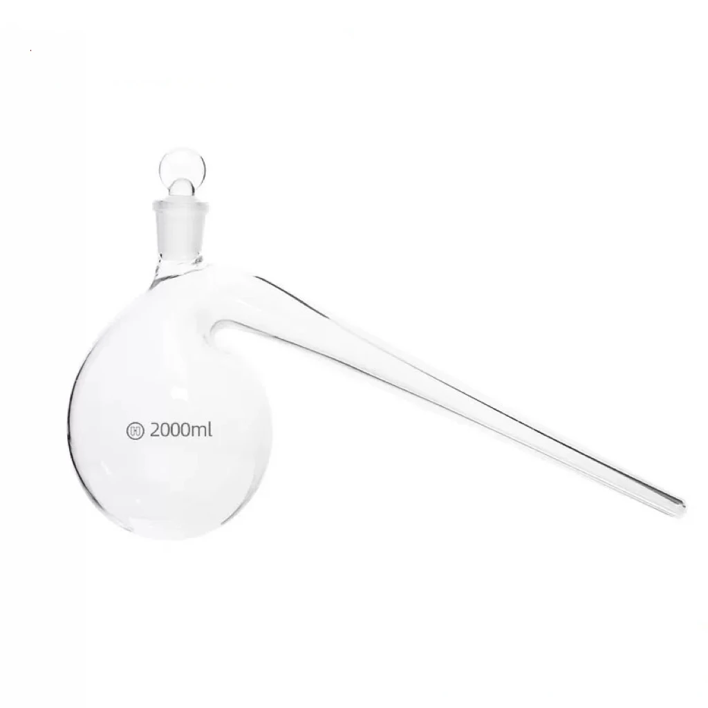 2000mL Retort With Ground - in Glass Stopper Borosilicate 3.3 Glass ...