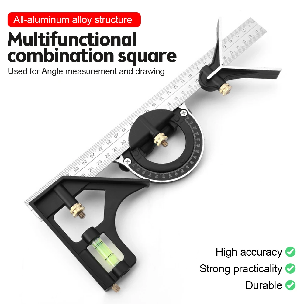 3-In-1-600-300mm-Square-Angle-Finder-Measuring-Set-Kit-Stainless-Steel ...