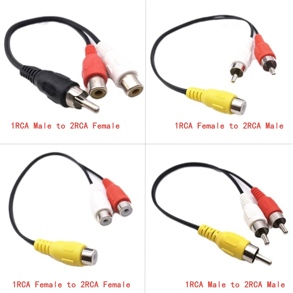 1RCA-to-2RCA-Female-to-Male-to-Female-2-RCA-to-1-RCA-Splitter-Cable ...