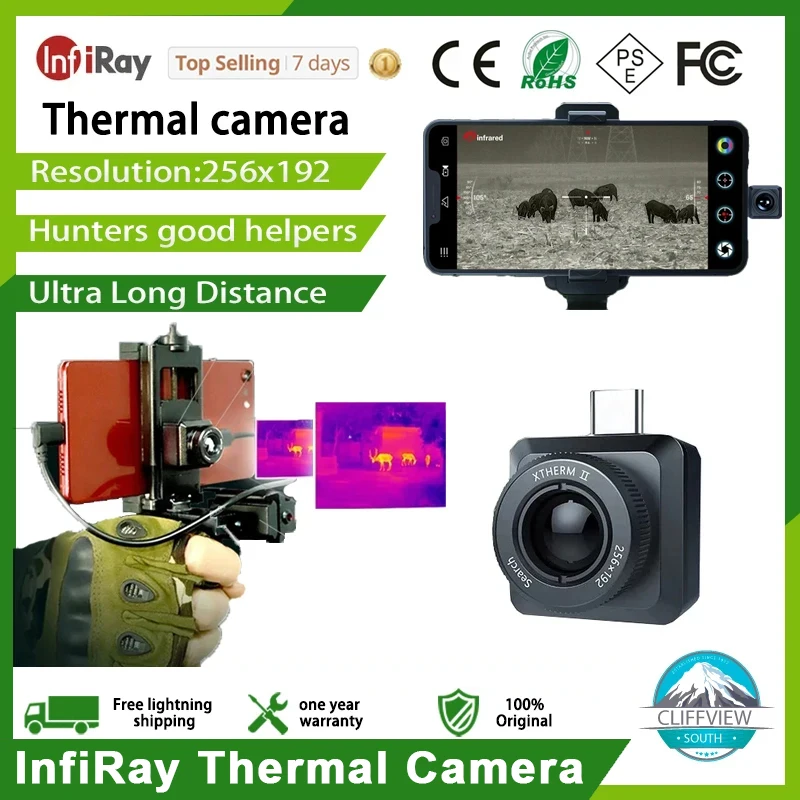 InfiRay-T2-thermal-imager-Night-Vision-Hunting-Thermographic-Camera-for-iPhone-iOS-Android ...