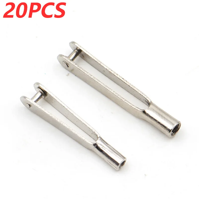 20PCS-M2-M3-Servo-Lever-Throttle-Pull-Rods-U-Clamp-Length-30mm-Metal ...