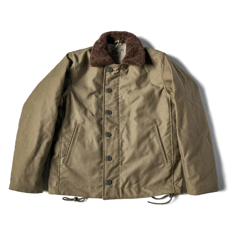 Rugged Bronson Submarine N-1 Deck Jacket 100 Wool Lining Coat Vintage ...