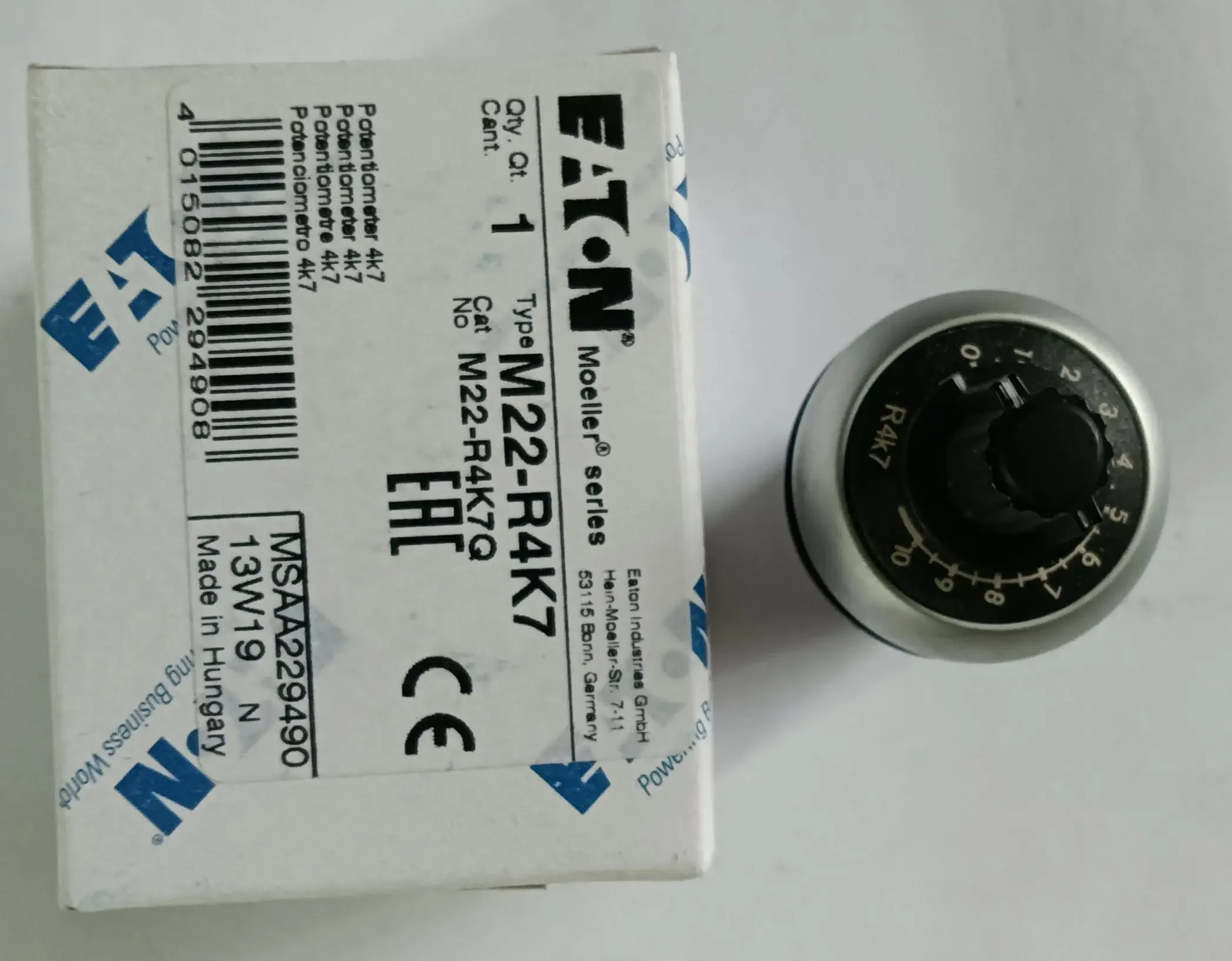 New-Original-Eaton-potentiometer-knob-switch-M22-R1K-M22-R4K7-M22-R10K ...