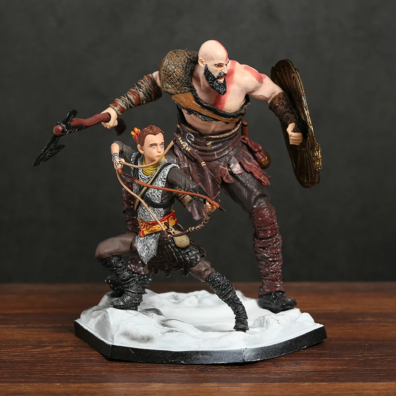 God of War Kratos Atreus 1 10 Deluxe Art Scale Collection Figure Figurine Model Statue AliExpress