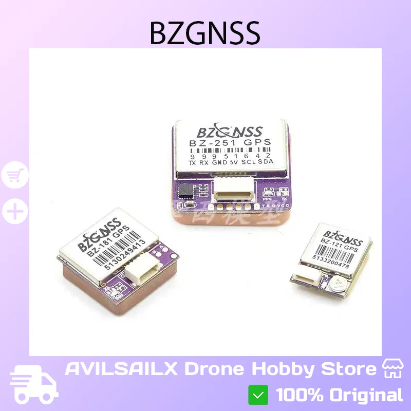 BZGNSS BZ121/BZ181/BZ251 GPS Module – Dual Protocol Compatible with FPV ...