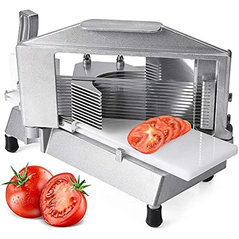 Commercial Tomato Slicer 3/16" Heavy Duty Tomato Cutter with Built-in ...