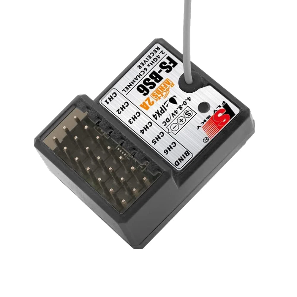 Flysky FS BS6 IPX4 Waterproof Gyro Receiver 2.4G 6CH for FS-GT5 FS-i6 ...