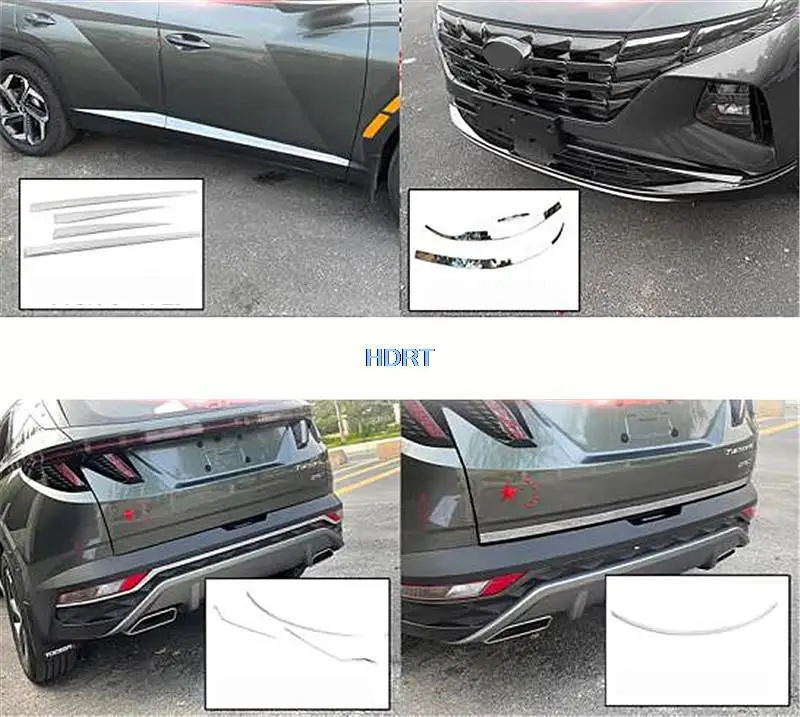 Car-Styling-Front-Bumper-Trim-Tail-Gate-Strip-Door-Edge-Molding-Rear ...