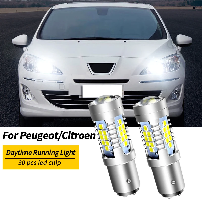 Luz-LED-de-circulaci-n-diurna-para-coche-Bombilla-DRL-Canbus-P21-5W ...