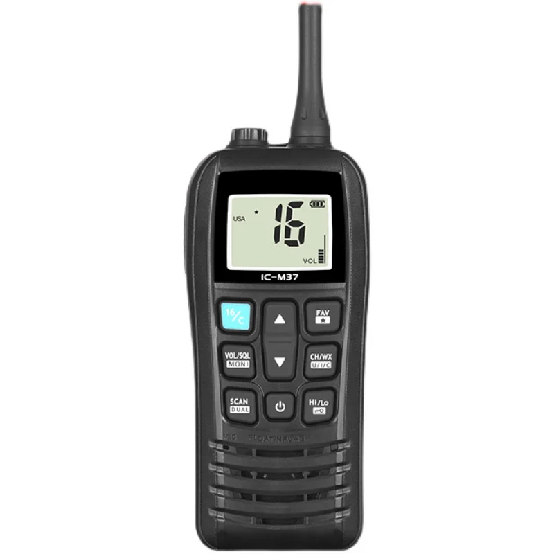 For-ICOM-IC-M37-6W-5KM-VHF-Transceiver-Handheld-Marine-Transceiver-Ship ...