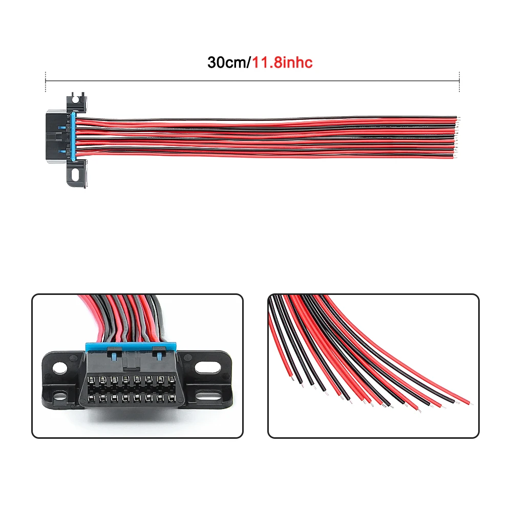 10 cm - Câble'extension J1962 OBD2 pour VW-Toyota-Honda, outil de ...