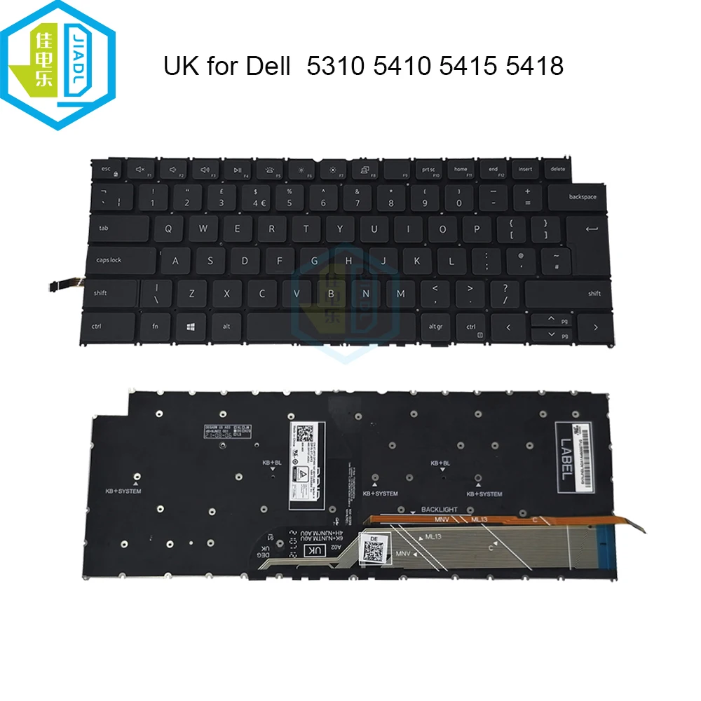 New-UK-GB-Backlight-Keyboard-for-Dell-Inspiron-13-5310-14-Pro-5410-5415 ...