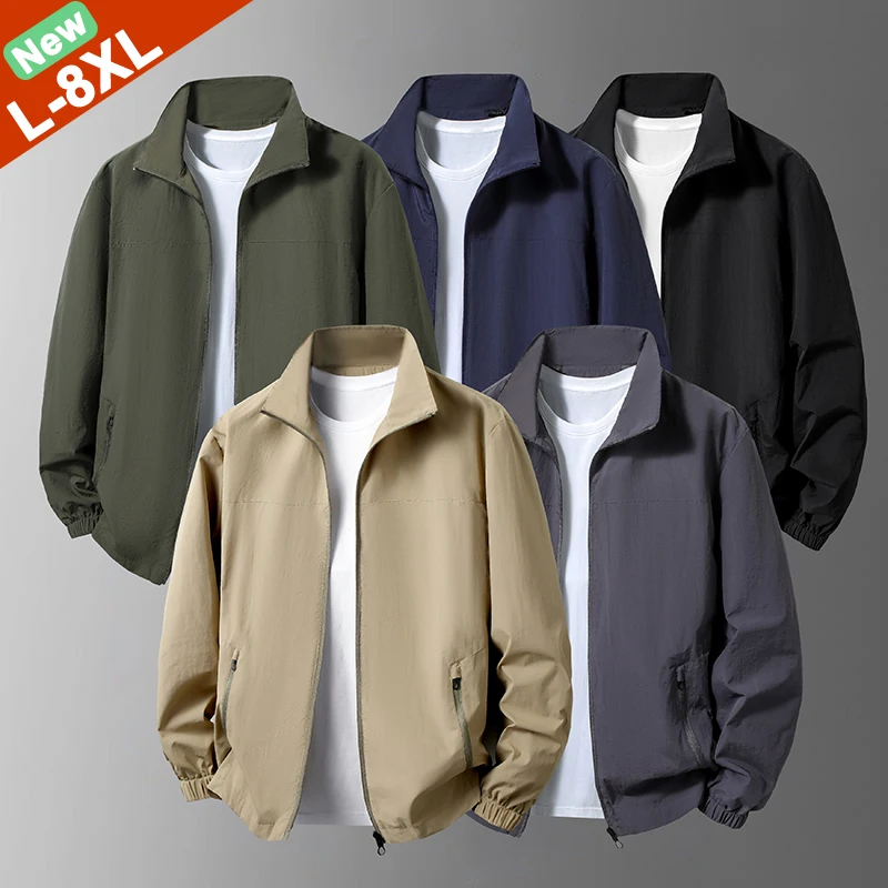 5XL 6XL 7XL 8XL Jacket Men Autumn Coats Male Clothing Jacket Wearing ...