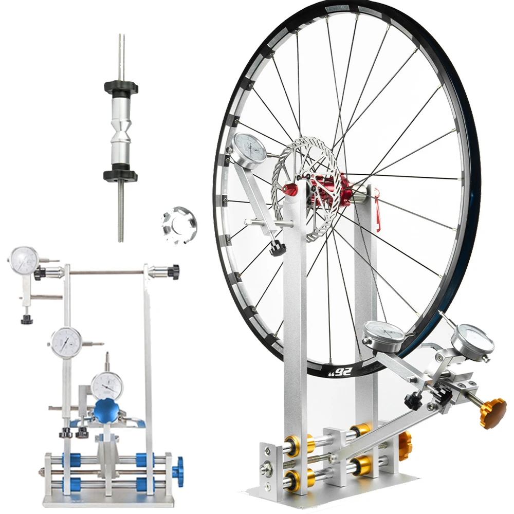 Bicycle-Wheel-Truing-Stand-With-Adjustment-Rims-Dial-Indicator-And ...