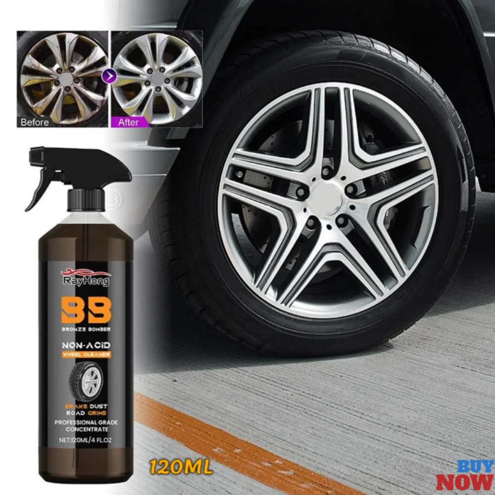 120ml Powerful Wheel Cleaner Car Wheel Metal Rust Remover Spray Scratch ...