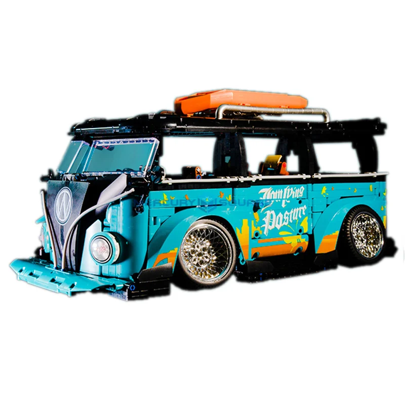 Refitted Vehicle Volkswagen 1:10 MOC 10510 Van Car Model Building ...
