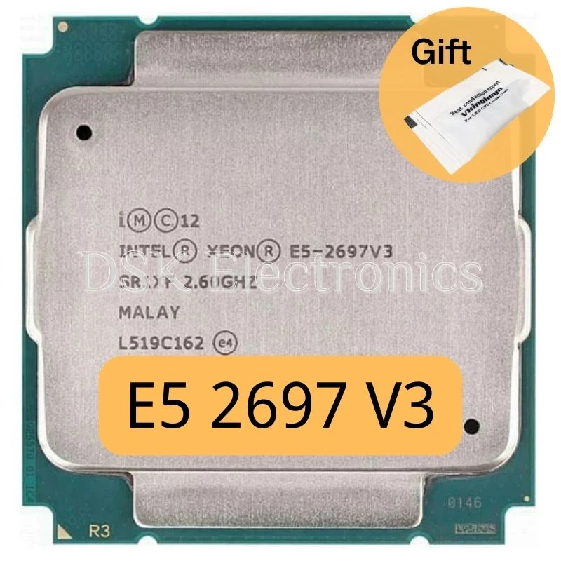 Intel Xeon E5-2697 V3 E5 2697 V3 E5 2697v3 2.6 Ghz Fourteen Cores ...