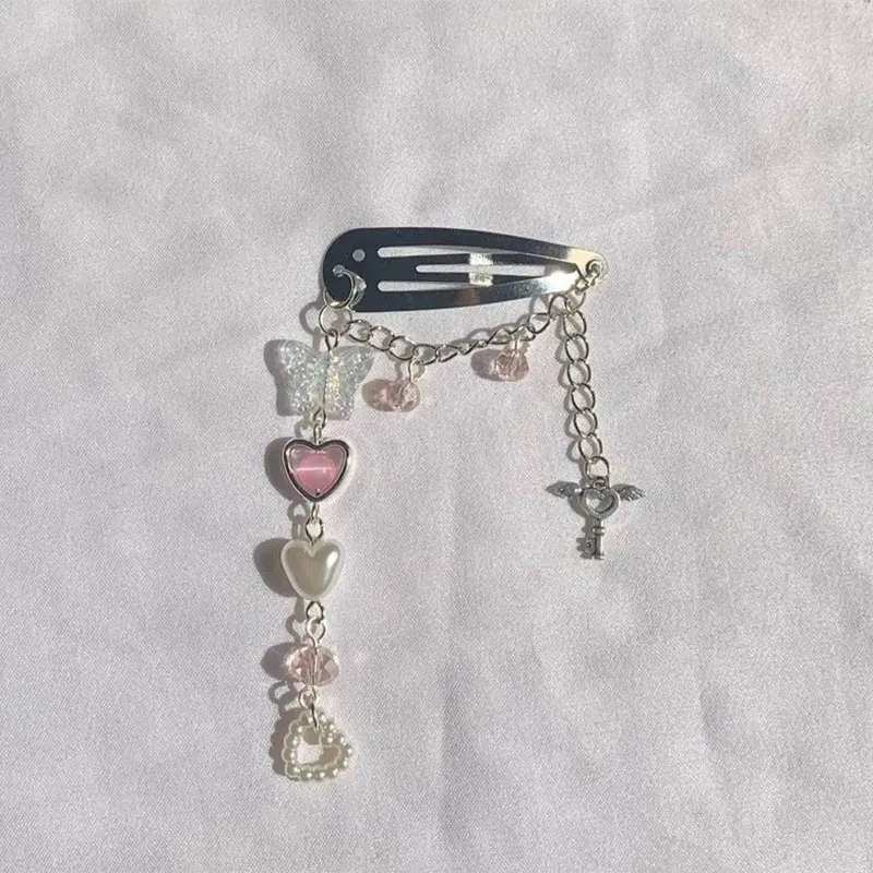 1-Piece-Beaded-Hair-Clip-Hand-Beaded-Hair-Accessory-Y2K-Heart-Butterfly ...