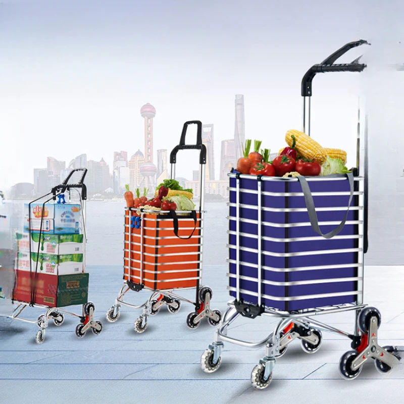 Portable-shopping-cart-trolley-online-celebrity-pull-goods-portable ...