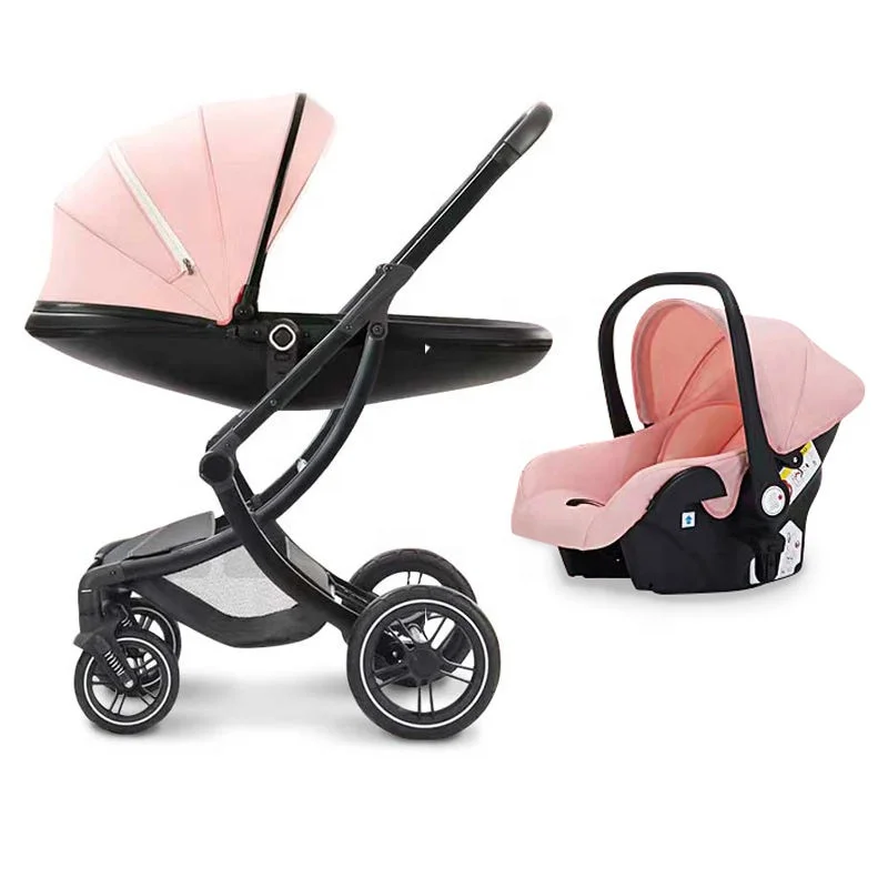 hot-selling-multi-color-two-way-push-big-wheels-egg-shell-baby-pram ...