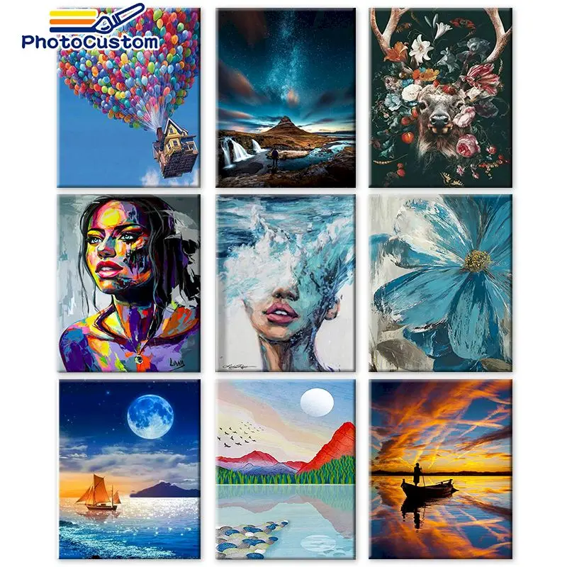 PhotoCustom-Landscape-and-Portrait-Drawing-by-numbers-on-Canvas-Zero ...