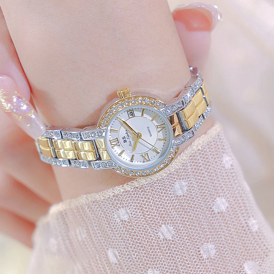 Luxury-Ladies-Watches-Gold-Silver-Stainless-Steel-Bracelet-Quartz ...