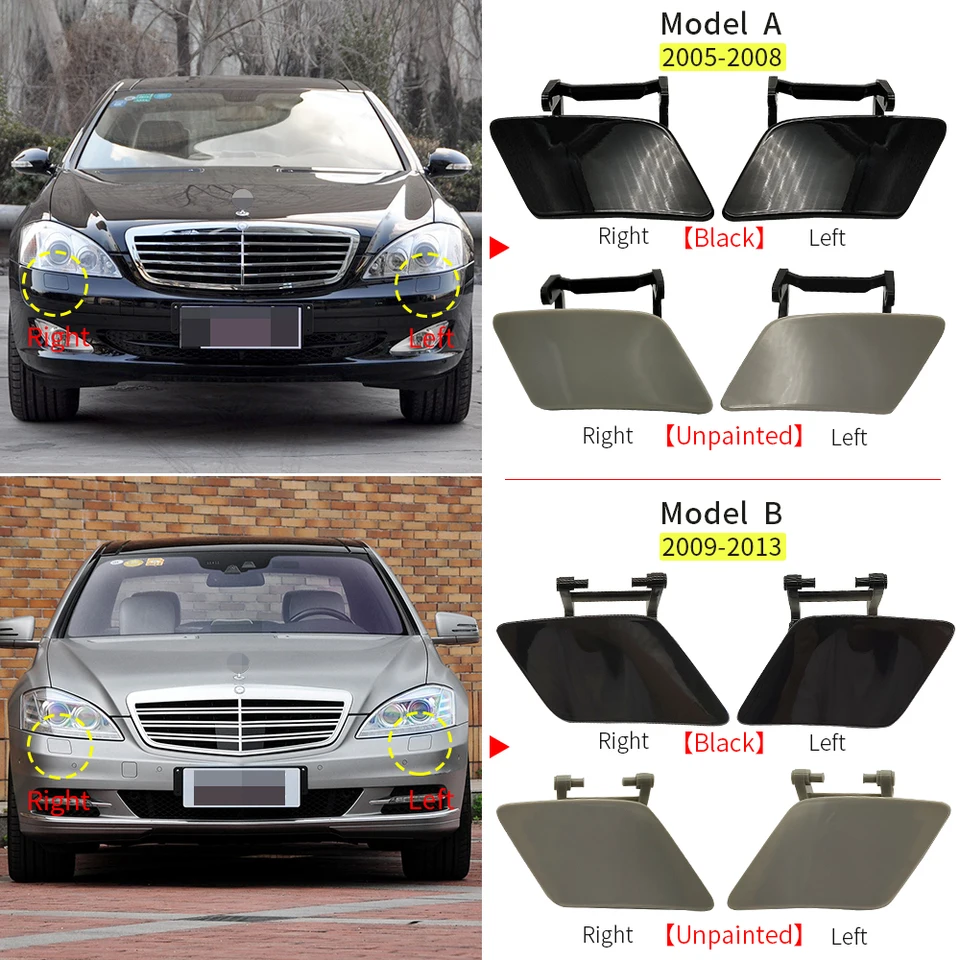 Mercedes Headlight Cover Mercedes-Benz S-Class W220 S280 S320 S350 S400 ...