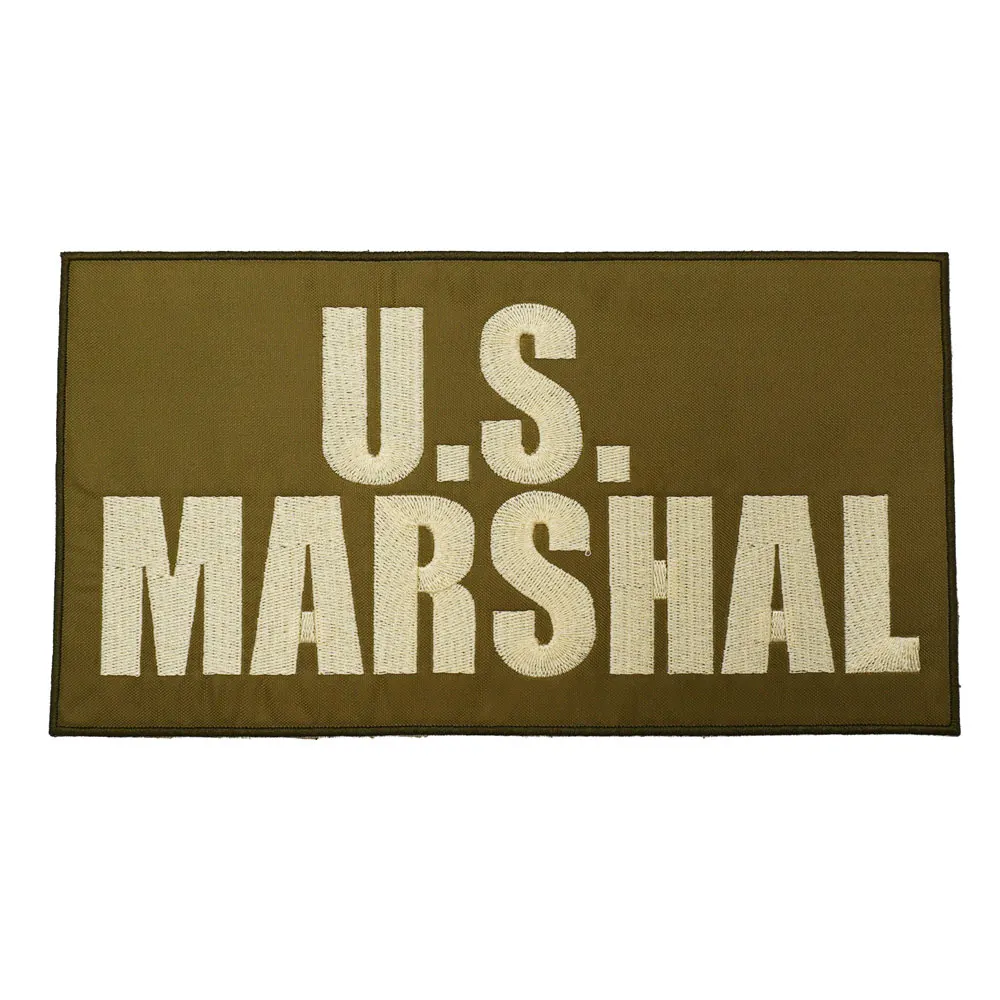 US-MARSHAL-Embroidered-large-Patches-Applique-Sewing-and-iron-Hip-Hop ...