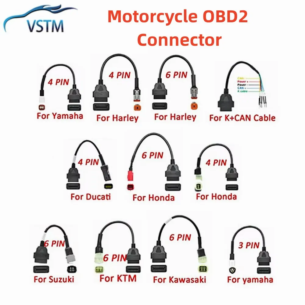 For-KTM-OBD2-Connector-Motorcycle-Motobike-For-YAMAHA-For-HONDA-Moto ...