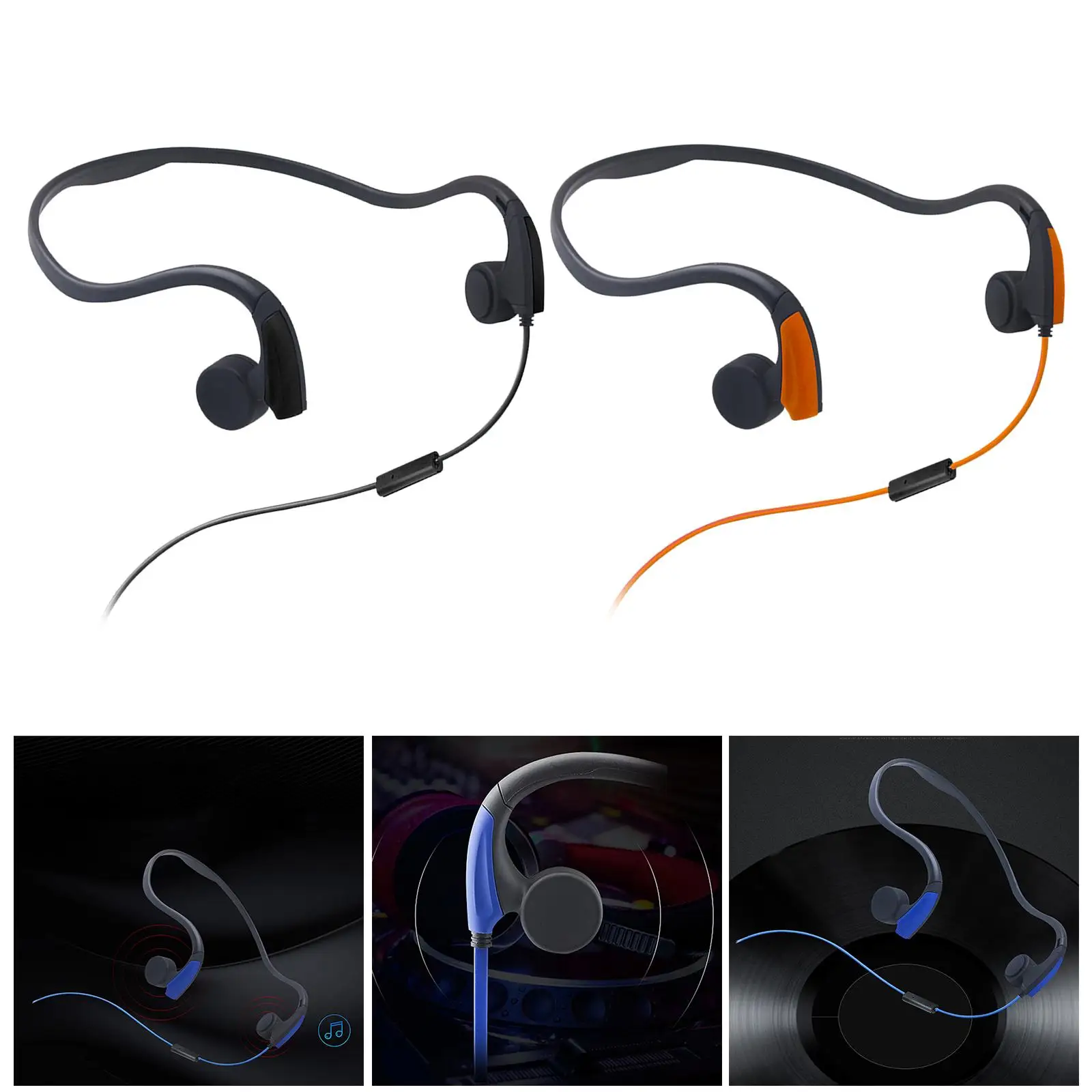81g-Running-Sports-Gym-Cell-Phones-Audio-Bone-Conduction-Wired-Headset ...