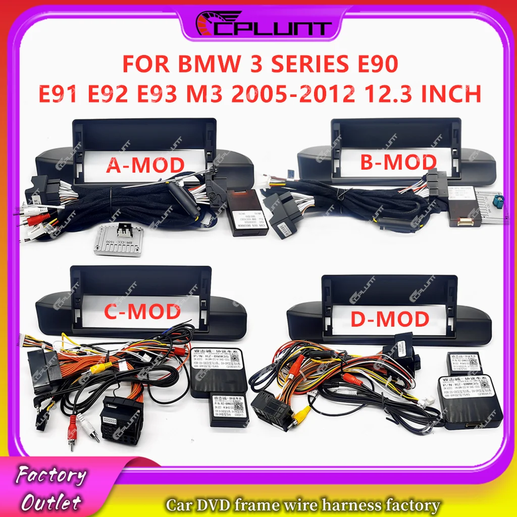 2-Din-Car-Stereo-Radio-Frame-Fascia-Adapter-For-BMW-3-SERIES-E90-E91 ...