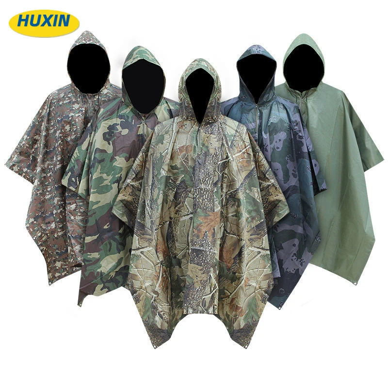 Camouflage-Raincoat-Cloak-style-Cloak-Hiking-Men-s-and-Women-s-Portable ...