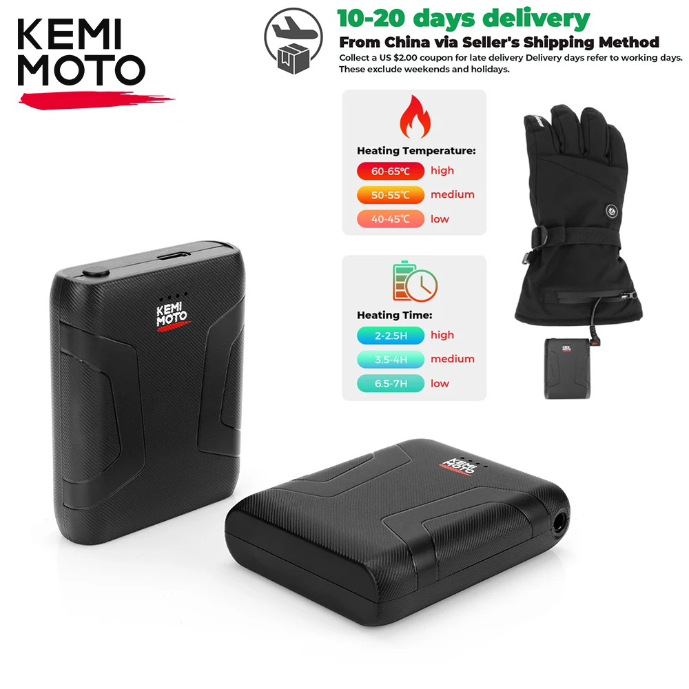 KEMIMOTO-Oplaadbare-Batterij-Voor-Verwarmde-Handschoenen-Verwarmde-Binnenzool-Sok-Ski ...