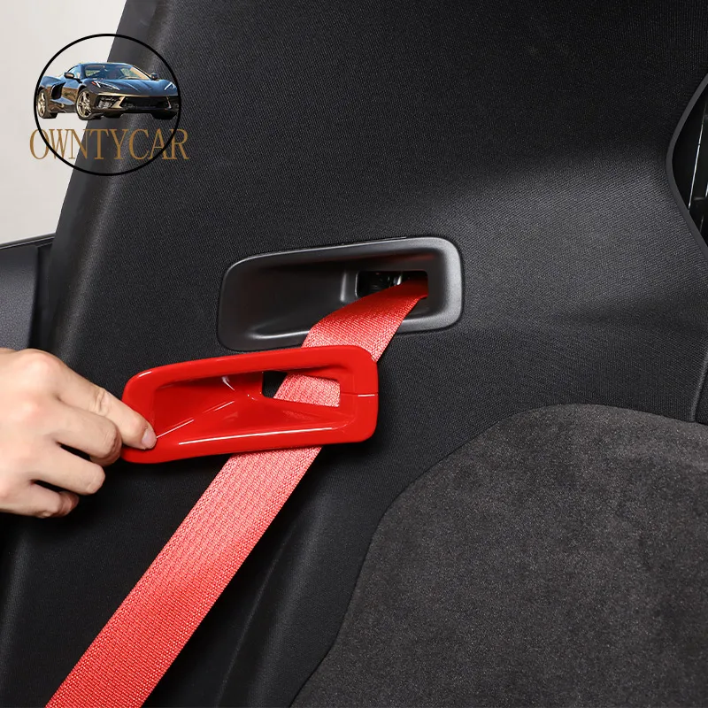 Cintur-n-de-seguridad-de-coche-ABS-rojo-para-Chevrolet-Corvette-C8-Z51 ...