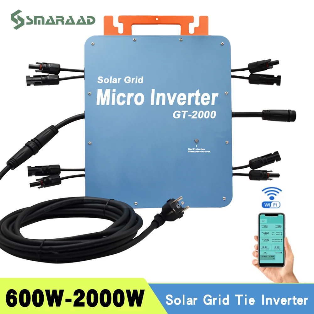 Microinversor-conectado-a-la-red-Solar-16-60V-DC-2000W-para-Panel ...